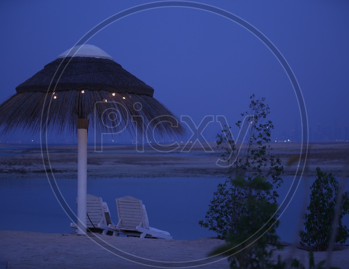 Image of Hut with led light bulbs-DG117117-Picxy