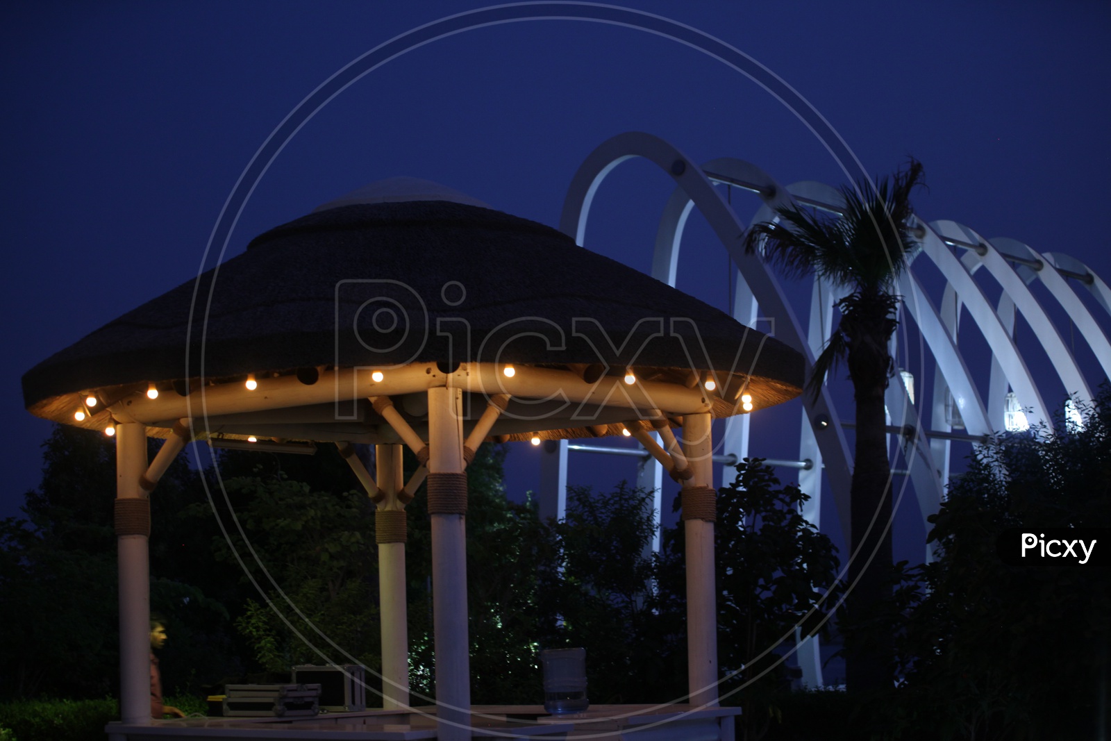 Image of Hut with led light bulbs-DG117117-Picxy