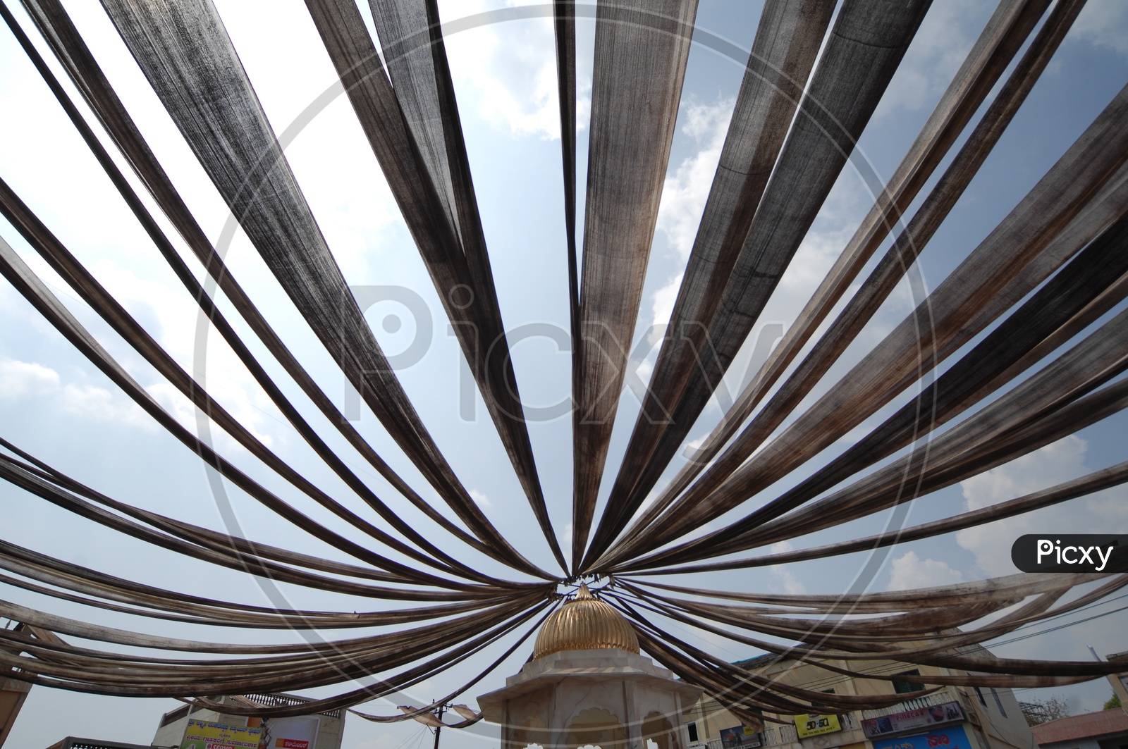 Image of Abstract Color Cloth pandal texture-RZ906207-Picxy