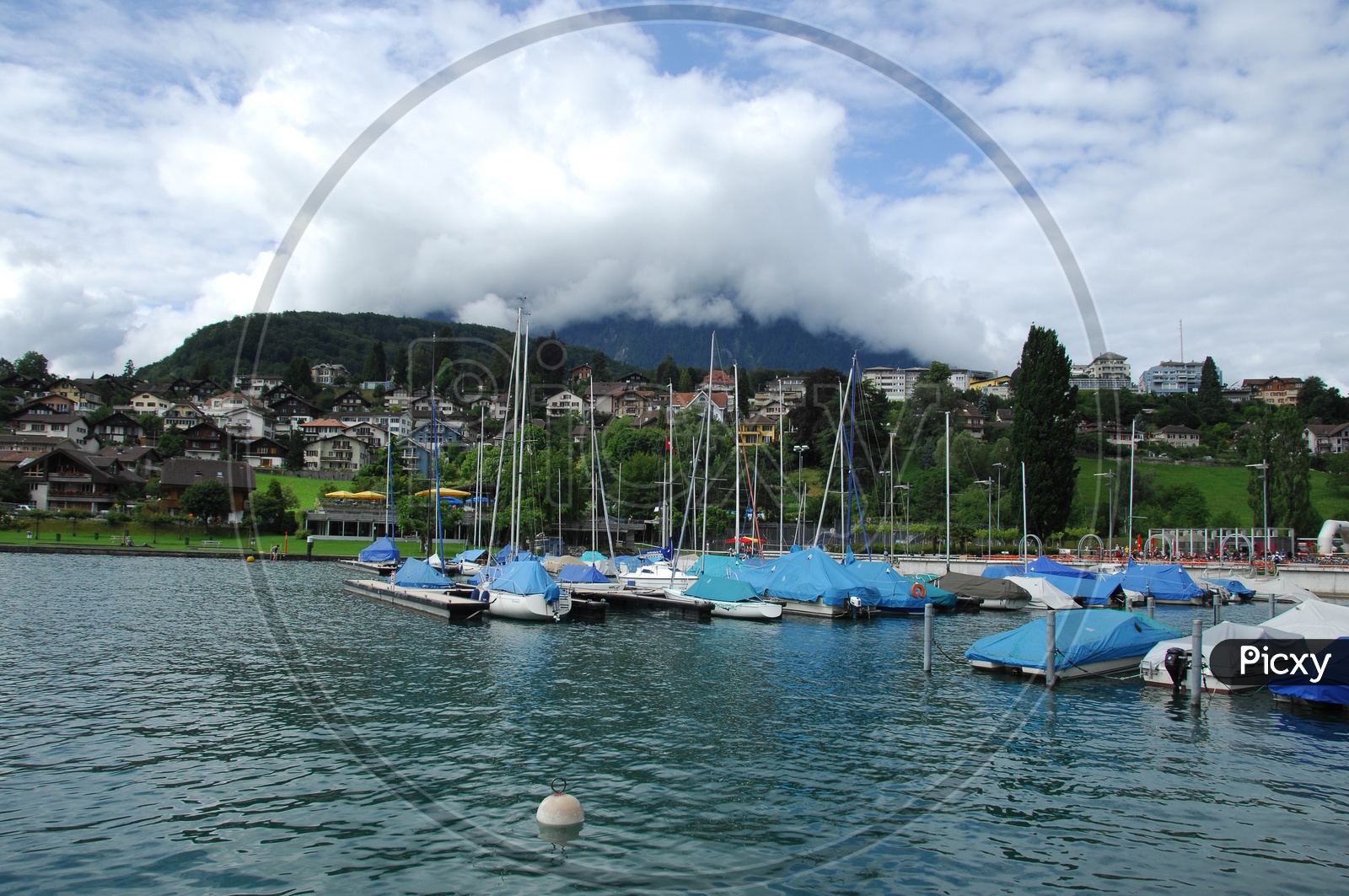 Image of A view of the harbor in Europe-QL360560-Picxy