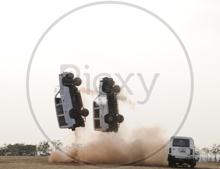 Image of Car Blast Scene For a Movie Shoot-UH021201-Picxy