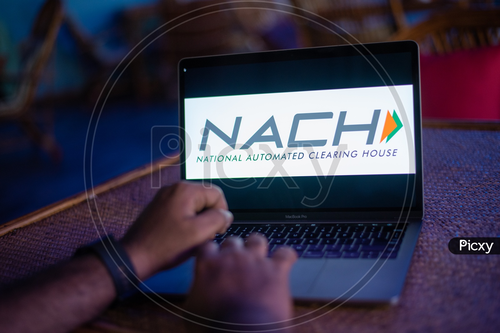 Image of Indian Man Accessing National Automated Clearing House ( NACH ...