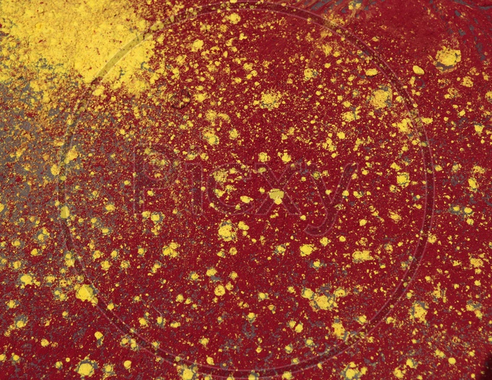 Image of Texture of Holi Colour Powder Fell On Ground-ZW952427-Picxy