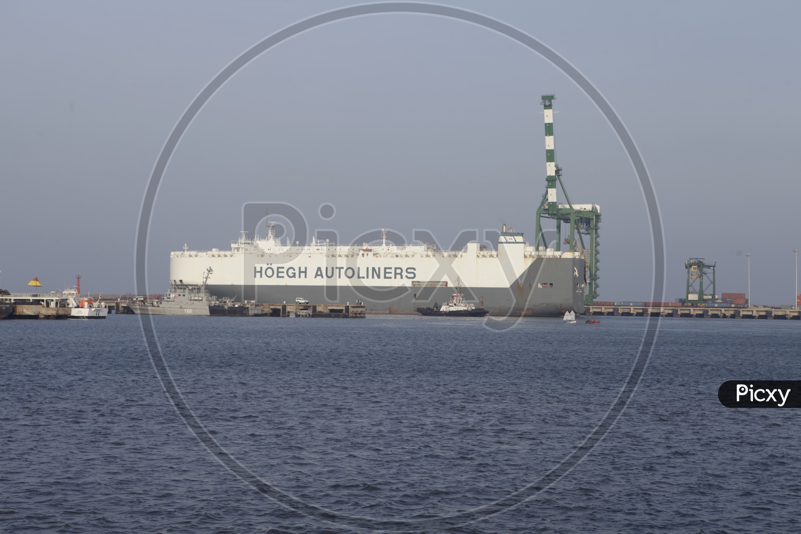 Image of Ships Anchored at Port Berth-DY337081-Picxy
