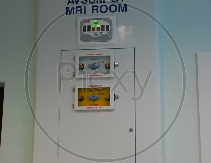 Image of Electric Switch Boards Of MRI Room-XH179706-Picxy