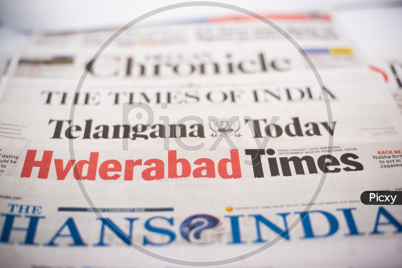 Image of Indian English Daily Newspapers Headers Closeup Shot-SZ429391 ...