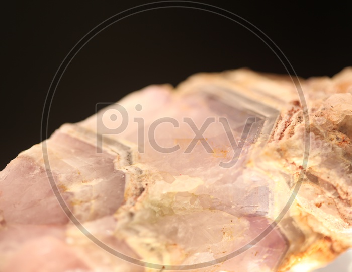 Image of An Opaque Crystal Stone Closeup Shot With Patterns On The ...