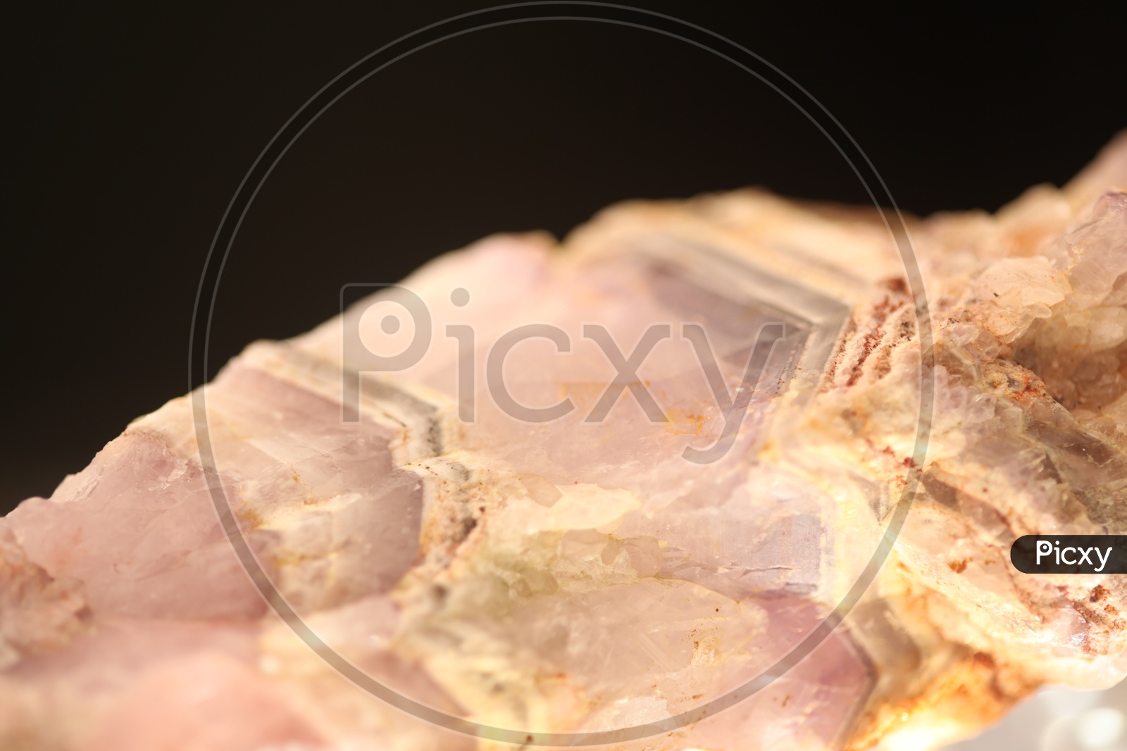 Image of An Opaque Crystal Stone Closeup Shot With Patterns On The ...