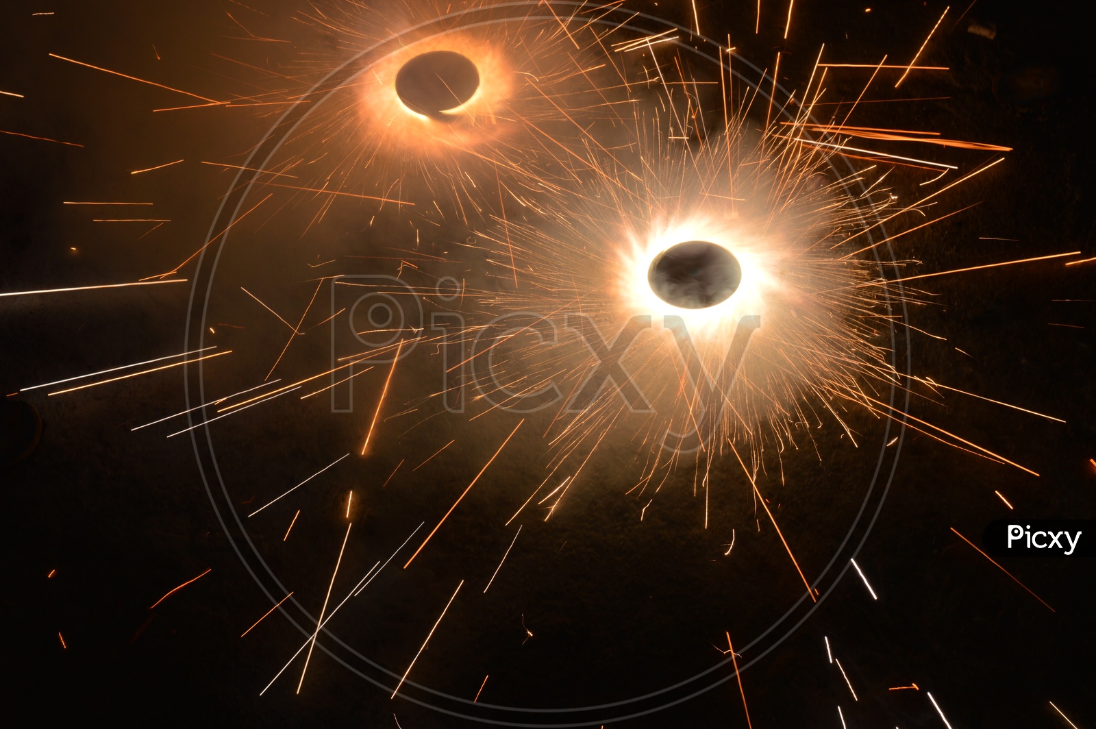 Image of Indian Diwali Festival Crackers Ground Chakkars-QB223877-Picxy