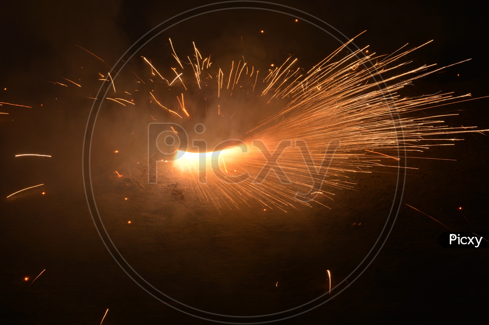 Image of Indians Celebrating Diwali By Firing Crackers on Streets on a ...