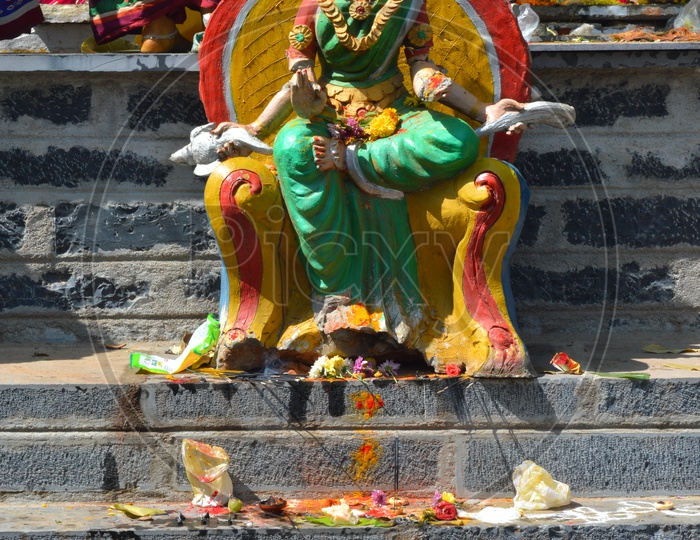 Image of Goddess Bala tripura sundari at Kanya Theertam-HG876205-Picxy