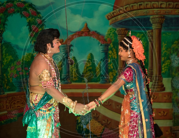 Image of A scene from the Indian theatre Drama-UE565247-Picxy