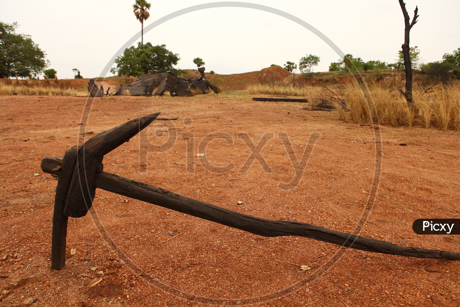 Image of Traditional Wooden Plough-NN228675-Picxy