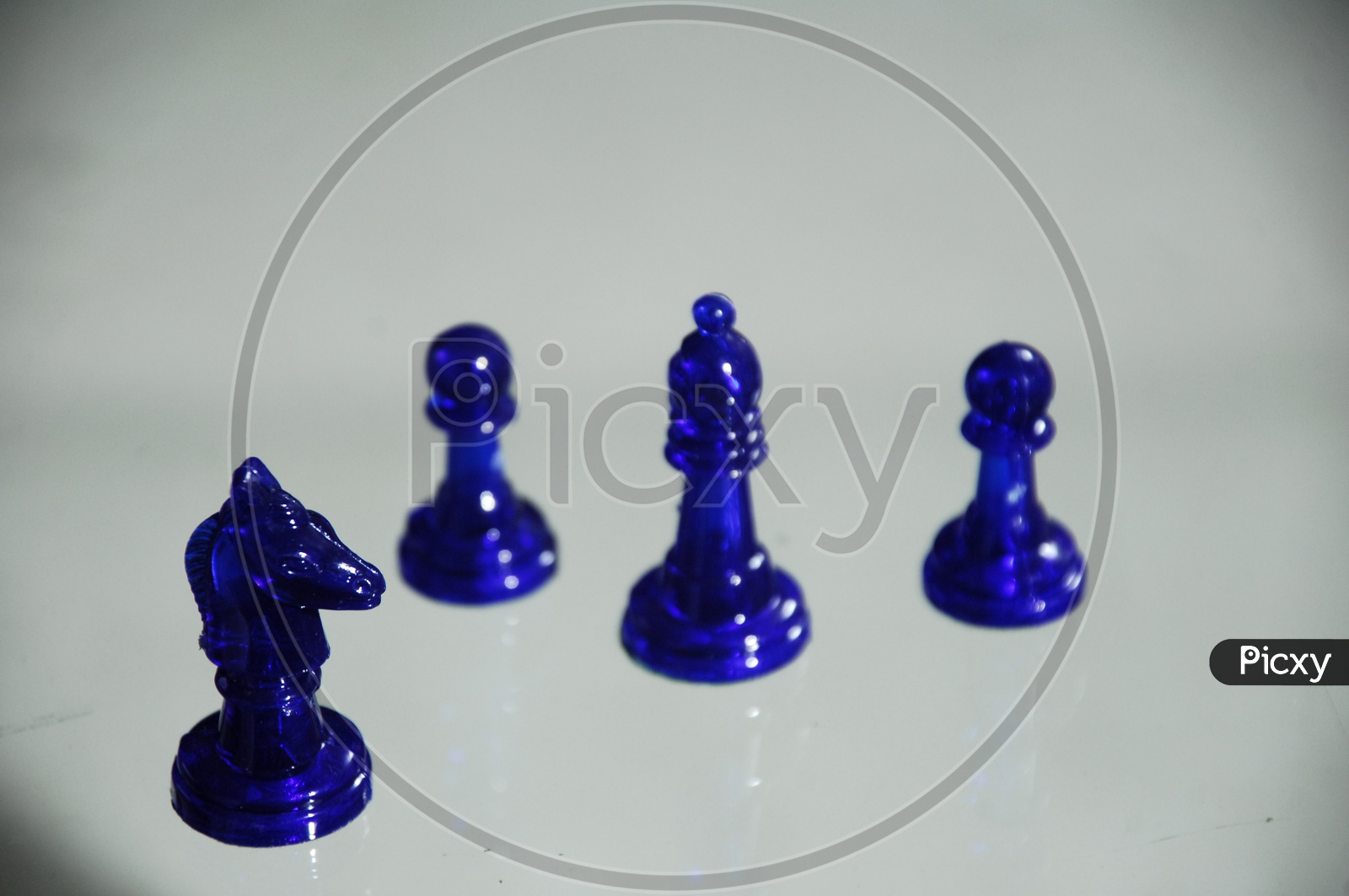 Image of Blue chess pieces-NK995732-Picxy