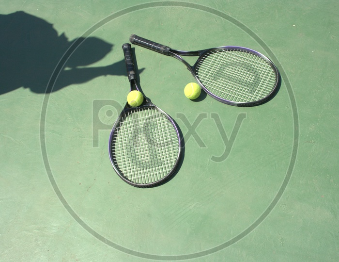 Image Of Tennis Rackets And Balls In A Court EK496038 Picxy Image Of Tennis Rackets And Balls In A Court EK496038 Picxy
