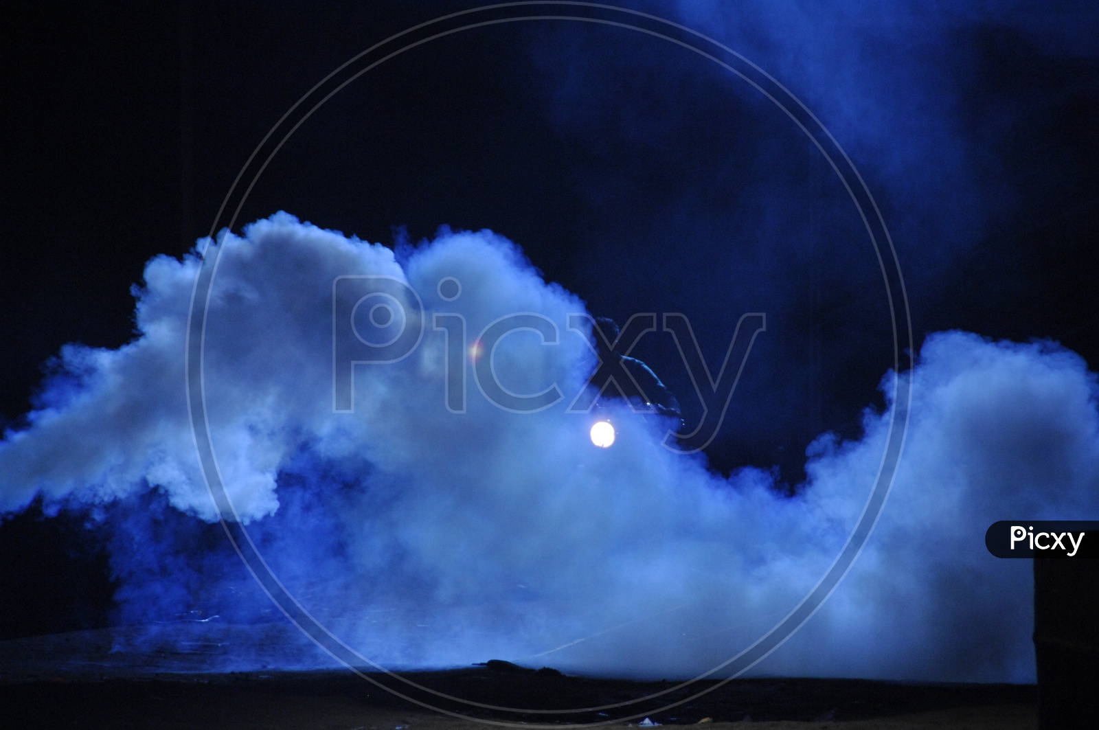 Image of Heavy colourful smoke during the night-IJ139800-Picxy