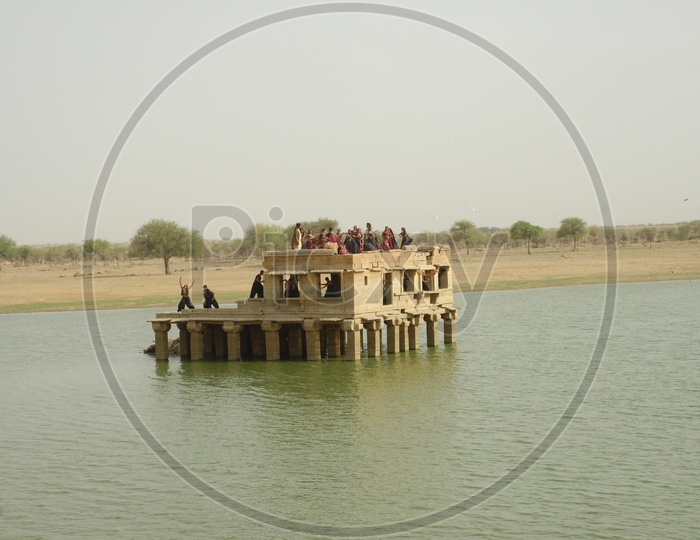 Image of An ancient fort in the middle of the lake-VB379533-Picxy