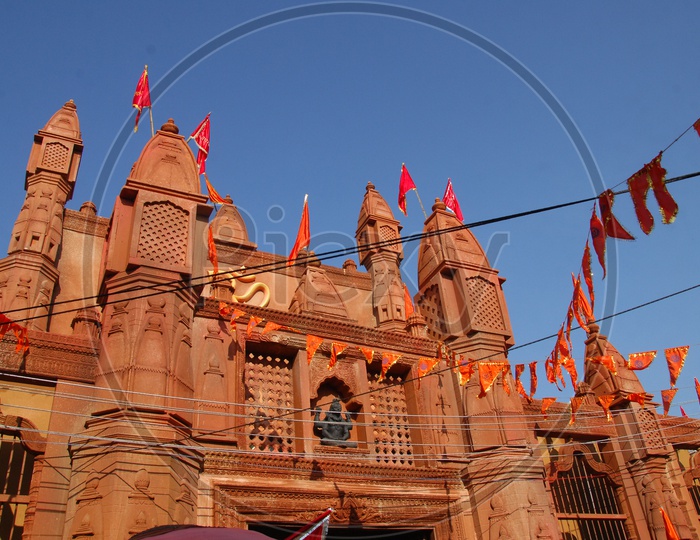 Image of Saffron Flags at Hindu Temples-CE973922-Picxy