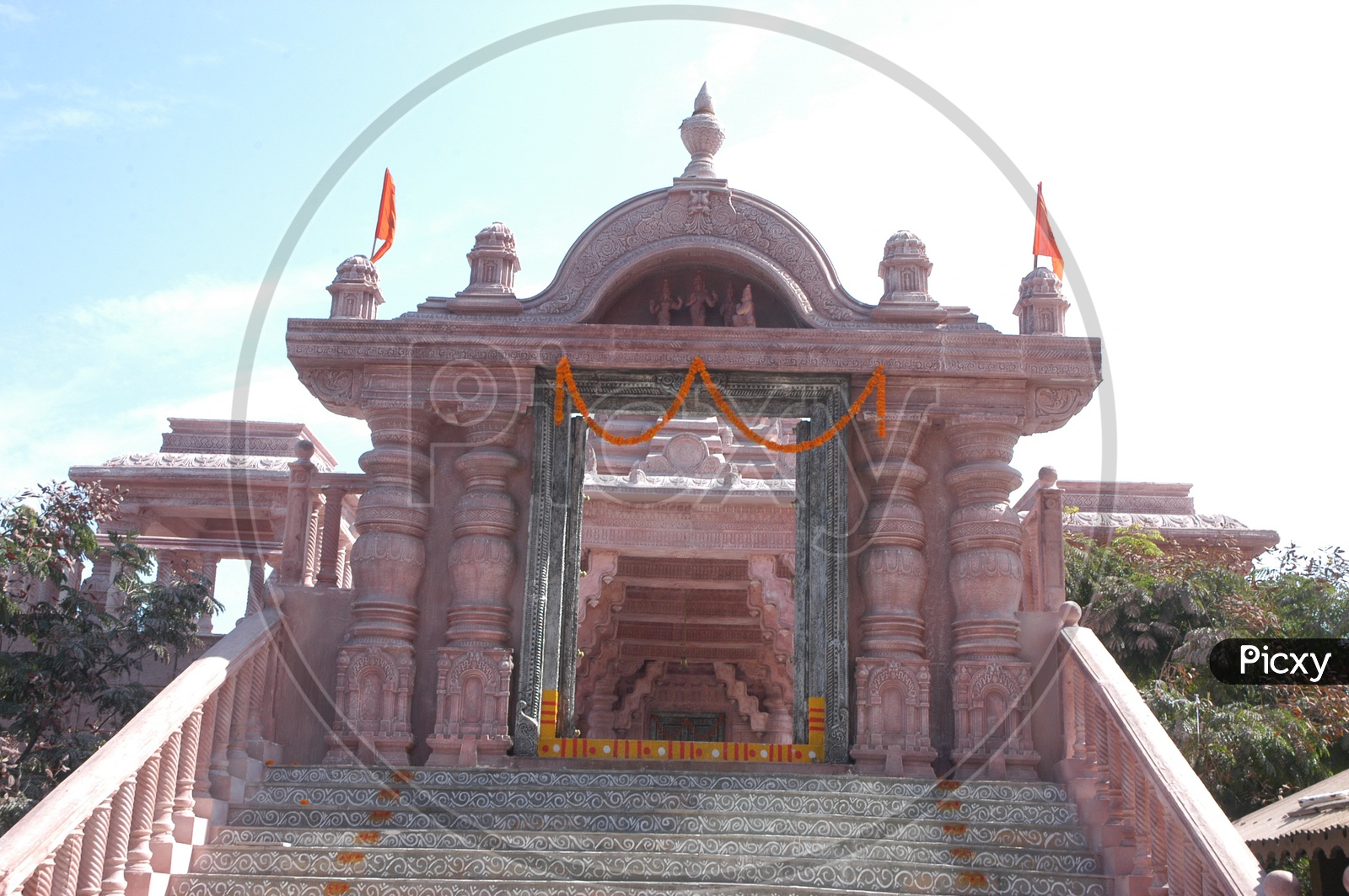 Image of Stair Case Of Jain Temple With Entrance Arch-UL753802-Picxy