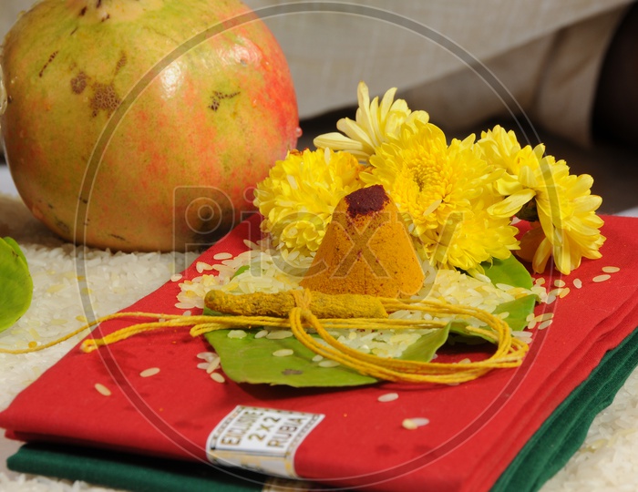Image of South Indian Prayer Items for Wedding-PL328560-Picxy