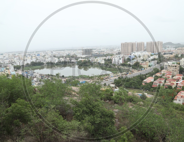 Image of Hyderabad City Scape With High Rise Buildings And Apartments ...