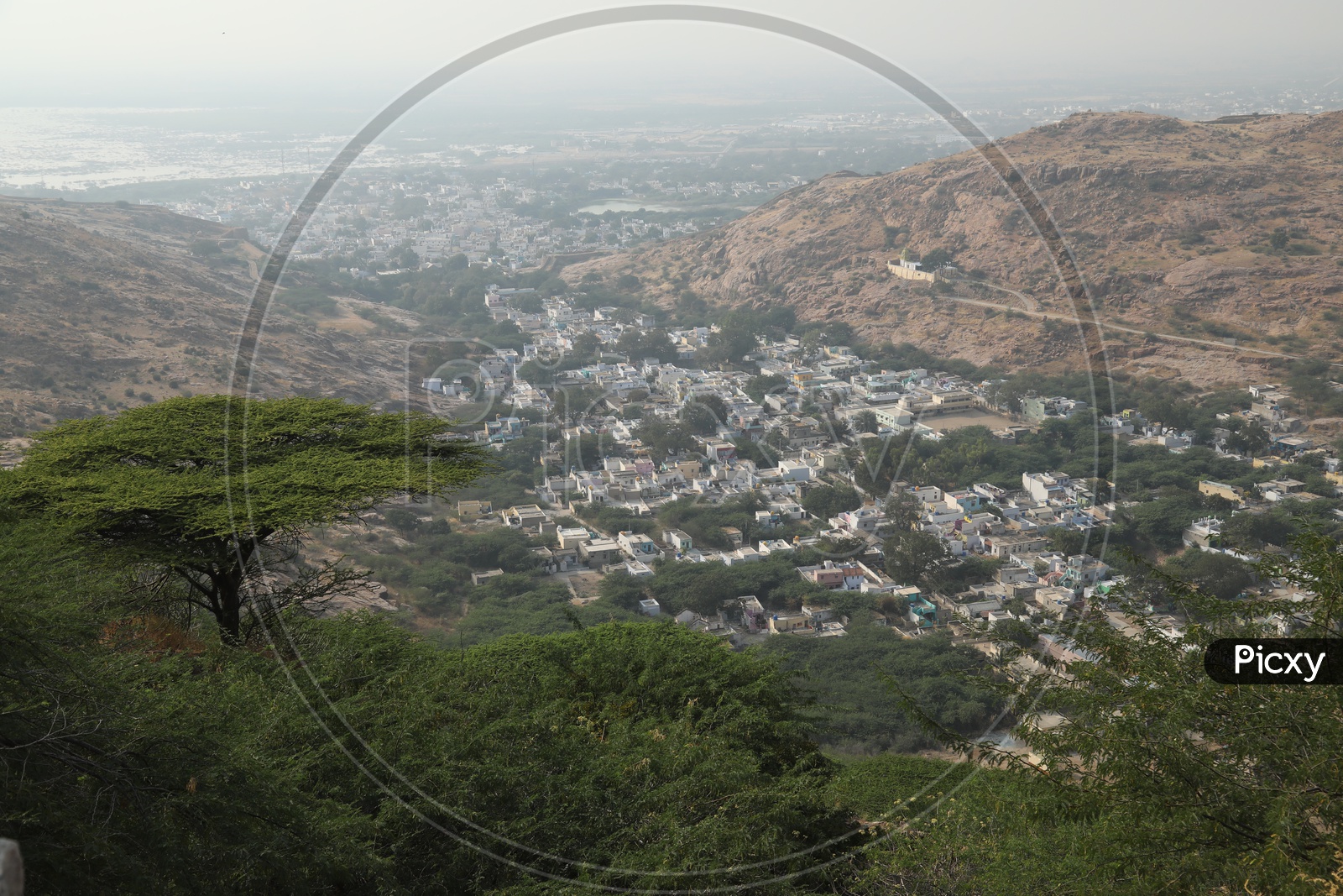 Image of Aerial view of a Anantapur city-DE011029-Picxy
