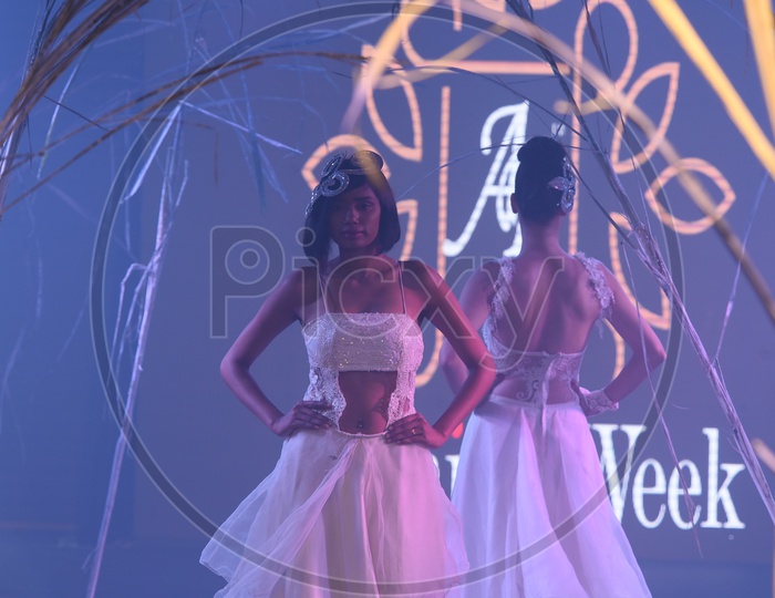 Image of Female Model Ramp Walk At AP Fashion Week 2018-FJ488588-Picxy