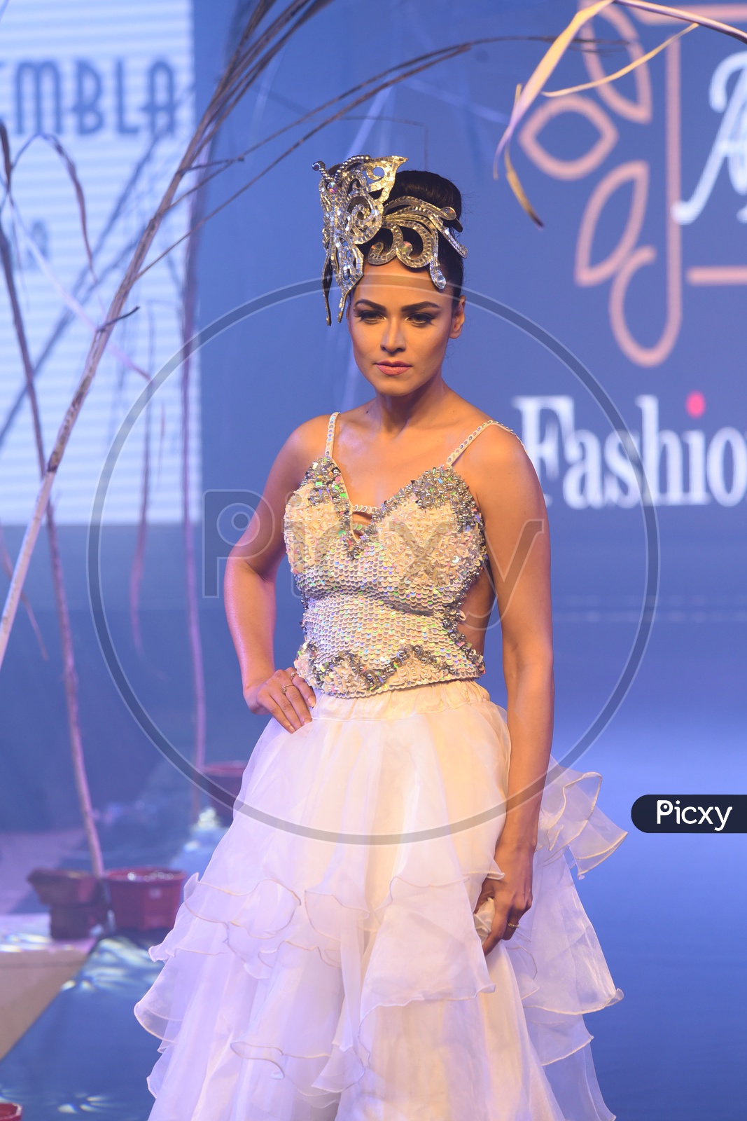Image of Female Model Ramp Walk At AP Fashion Week 2018-MG113965-Picxy