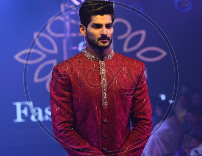 Image of Male Model Ramp Walk At AP Fashion Week 2018-LY524232-Picxy