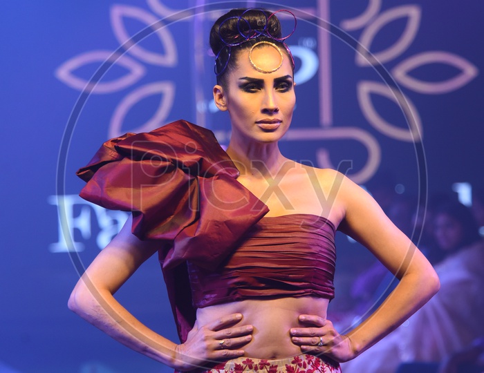 Image of Models Ramp Walk At AP Fashion Week 2018-FR590046-Picxy