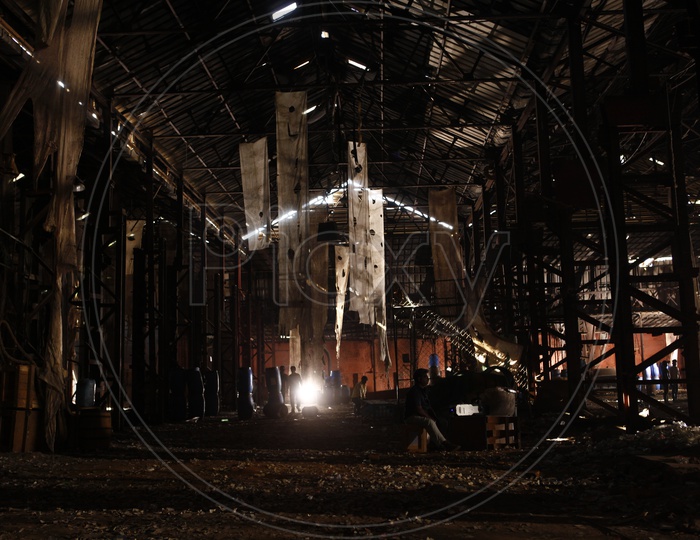 Image of Inside of an old factory godown-LP766326-Picxy
