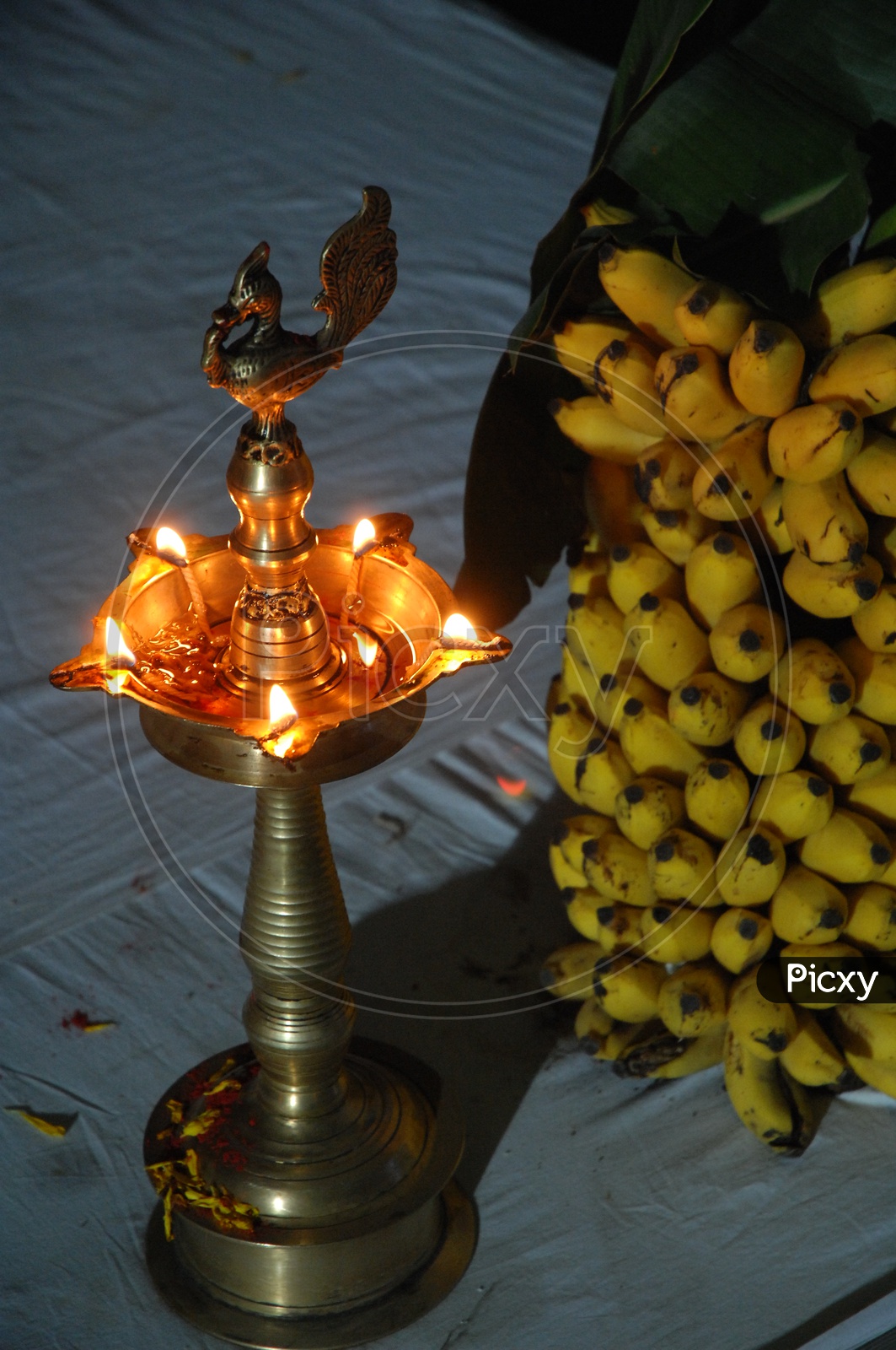 Image of Copper Diya - Deepam used for Puja-ME896890-Picxy