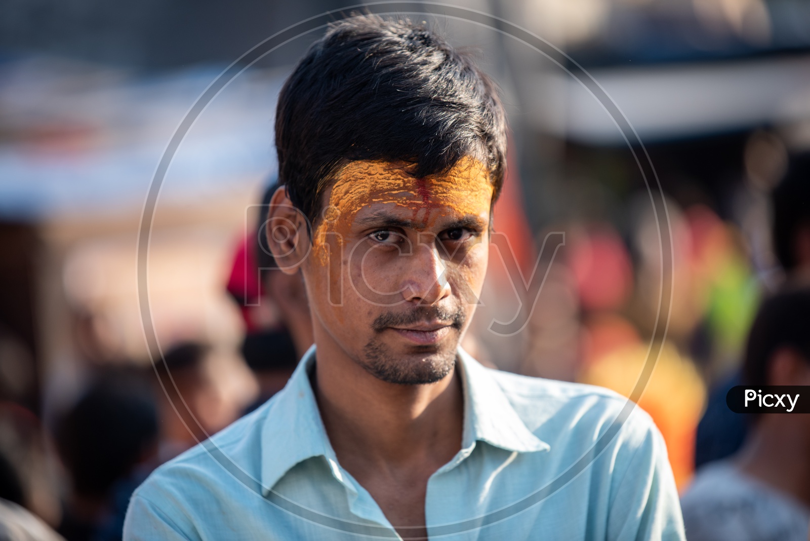 Chandanam On Forehead