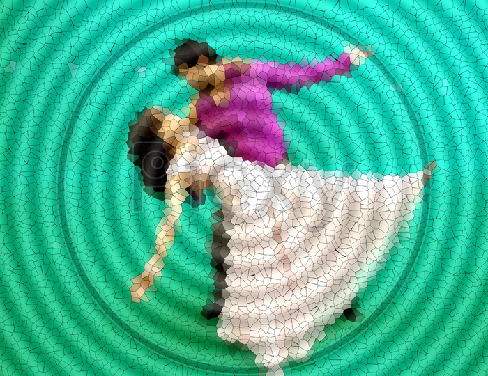 Image of Optical illusion of a dancing couple-ON397825-Picxy
