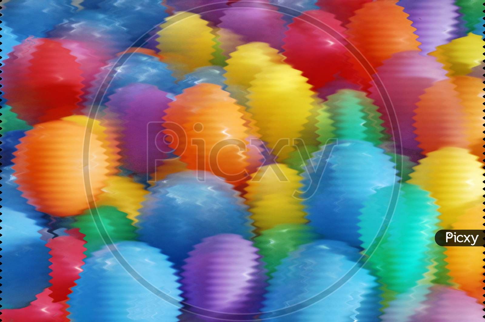Image of Optical illusion of colourful balloons abstract-VB789997-Picxy
