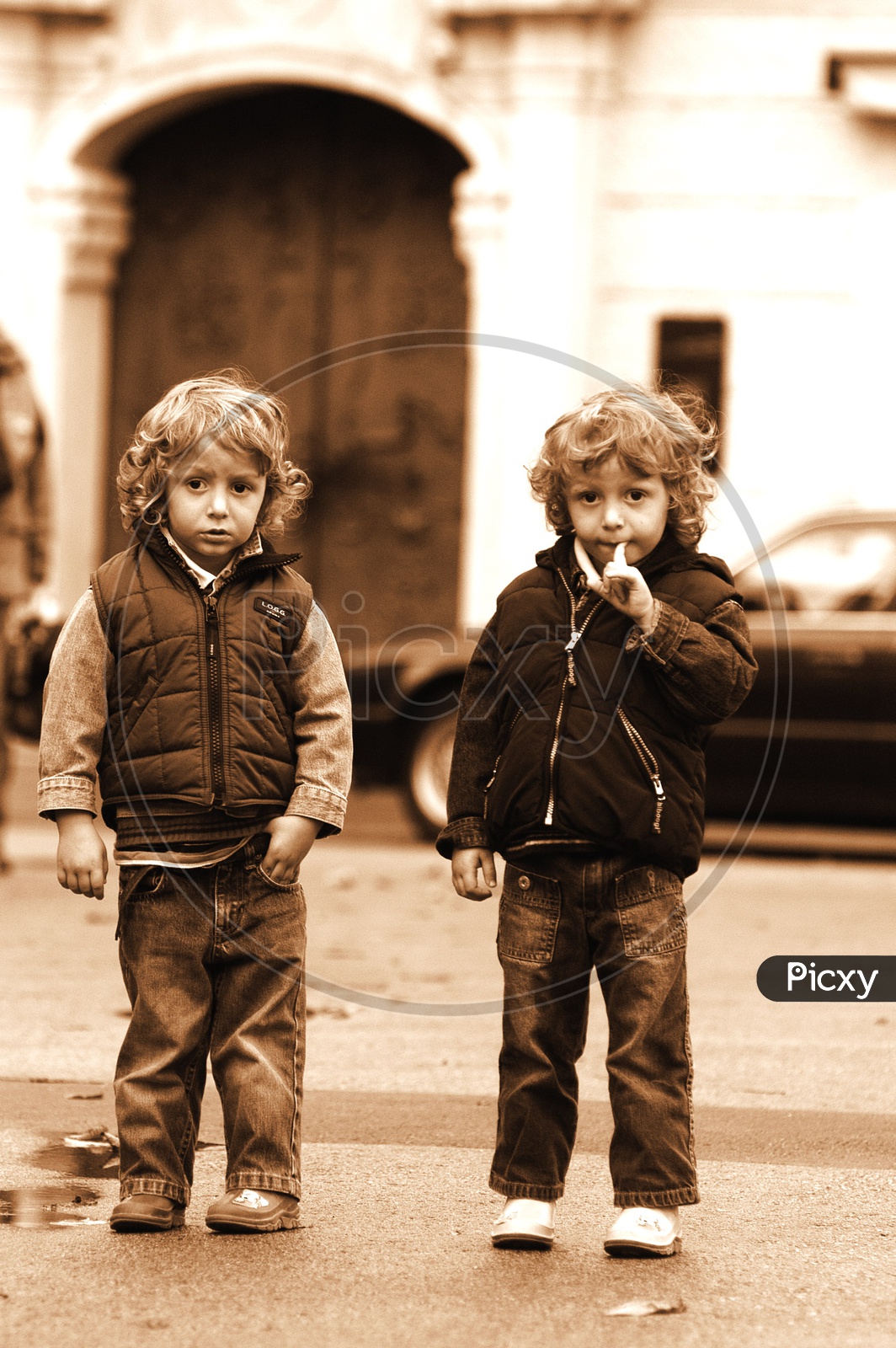 Image of Two young foreign boys-ZW349354-Picxy