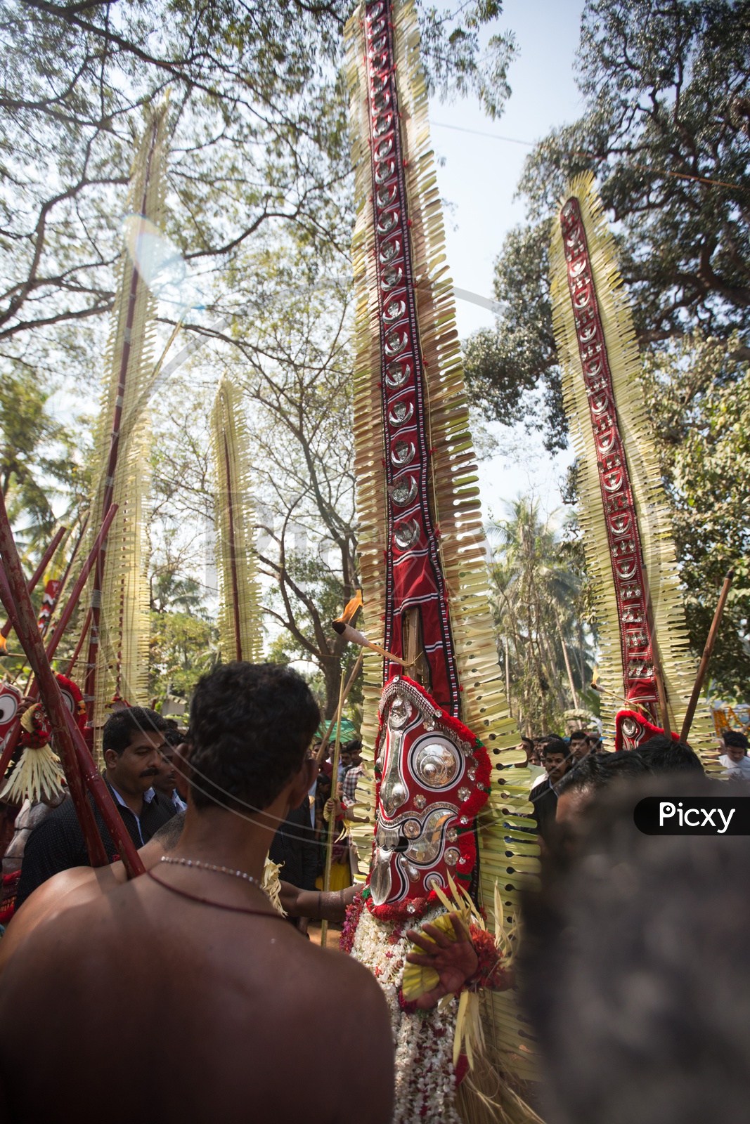 Image of Kerala People Celebrating Theyyam A Traditional Tribal Ritual ...