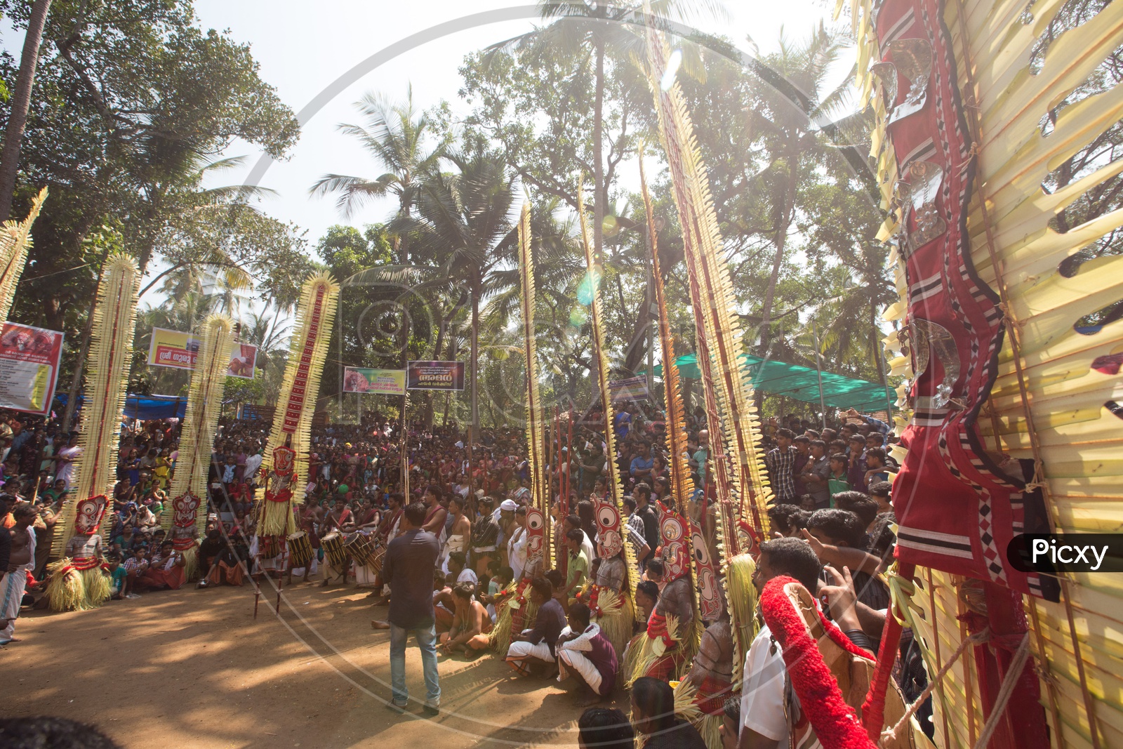 Image of Kerala People Celebrating Theyyam A Traditional Tribal Ritual ...