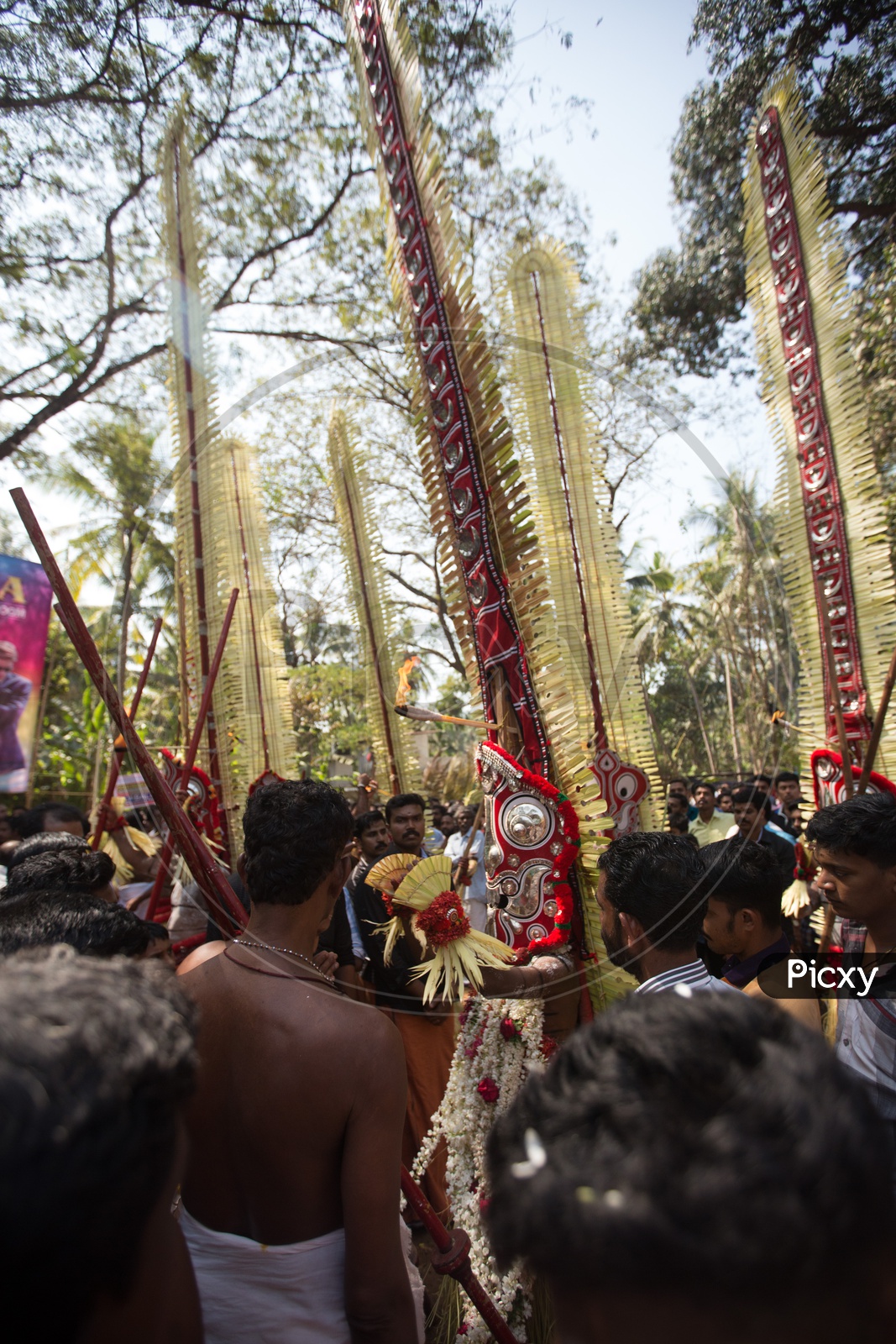 Image of Kerala People Celebrating Theyyam A Traditional Tribal Ritual ...