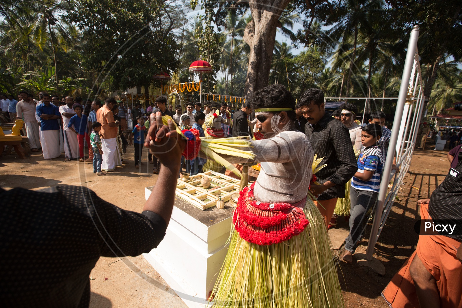 Image of Kerala People Celebrating Theyyam A Traditional Tribal Ritual ...