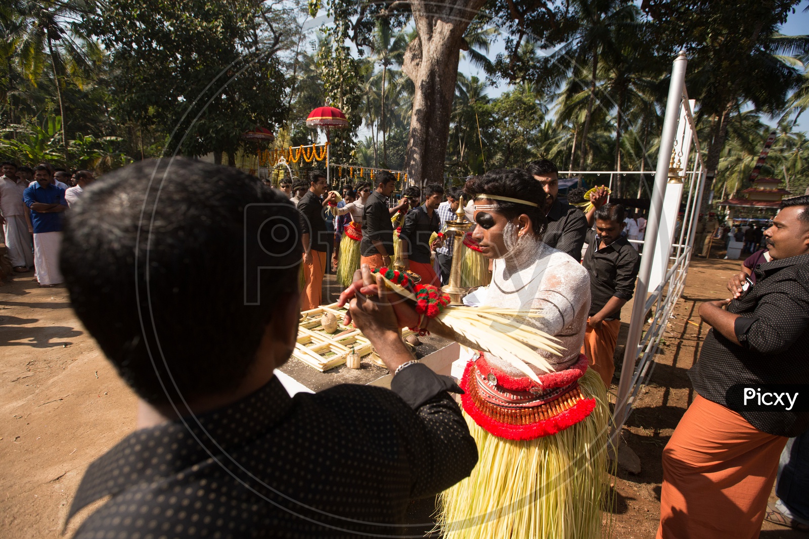 Image of Kerala People Celebrating Theyyam A Traditional Tribal Ritual ...