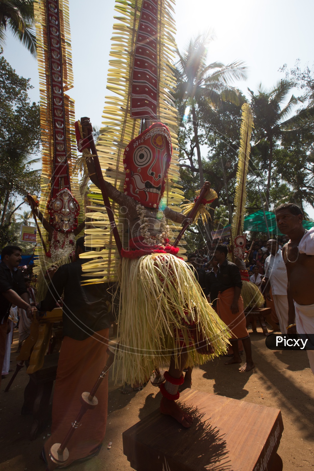 Image of Kerala People Celebrating Theyyam A Traditional Tribal Ritual ...