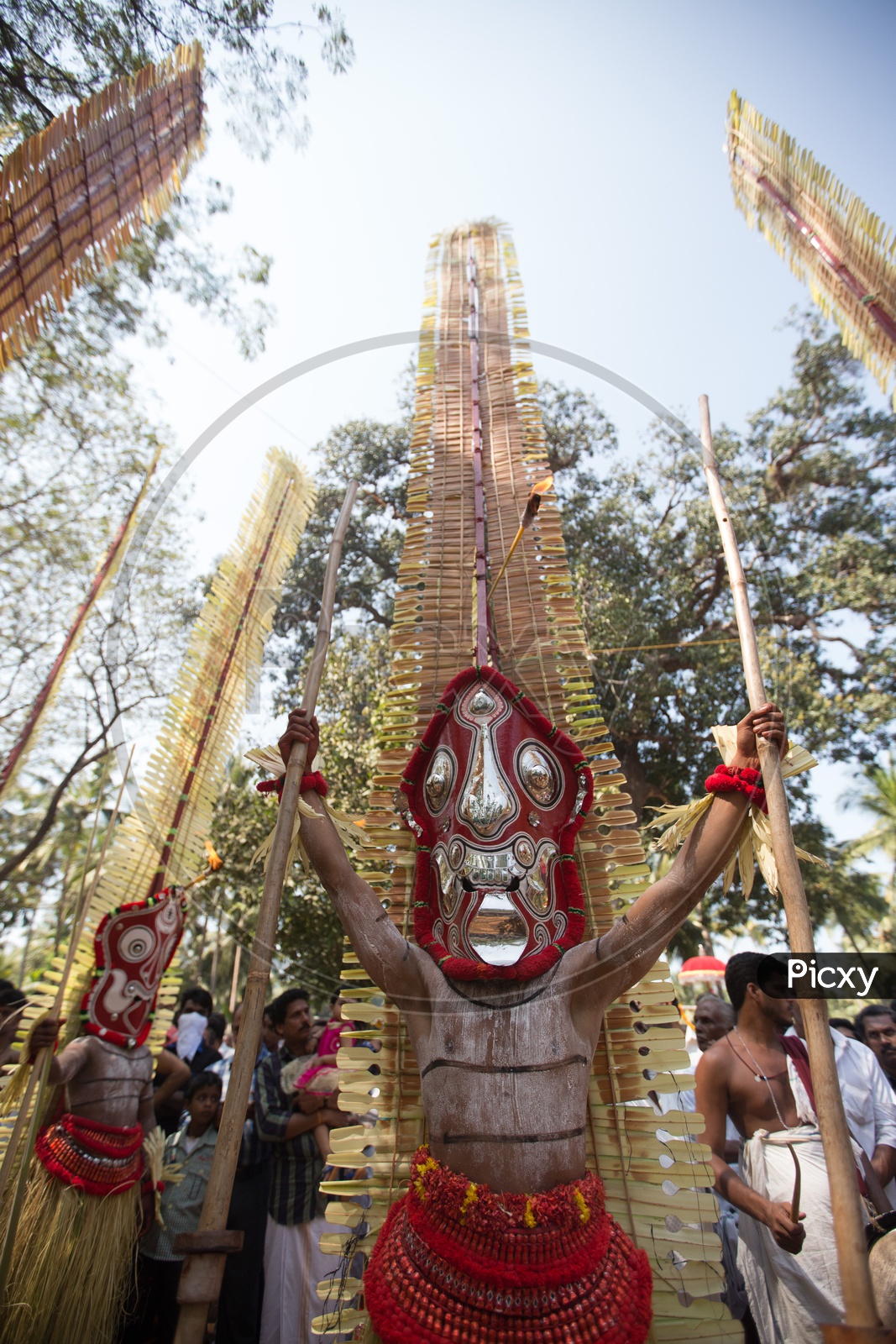 Image of Kerala People Celebrating Theyyam A Traditional Tribal Ritual ...