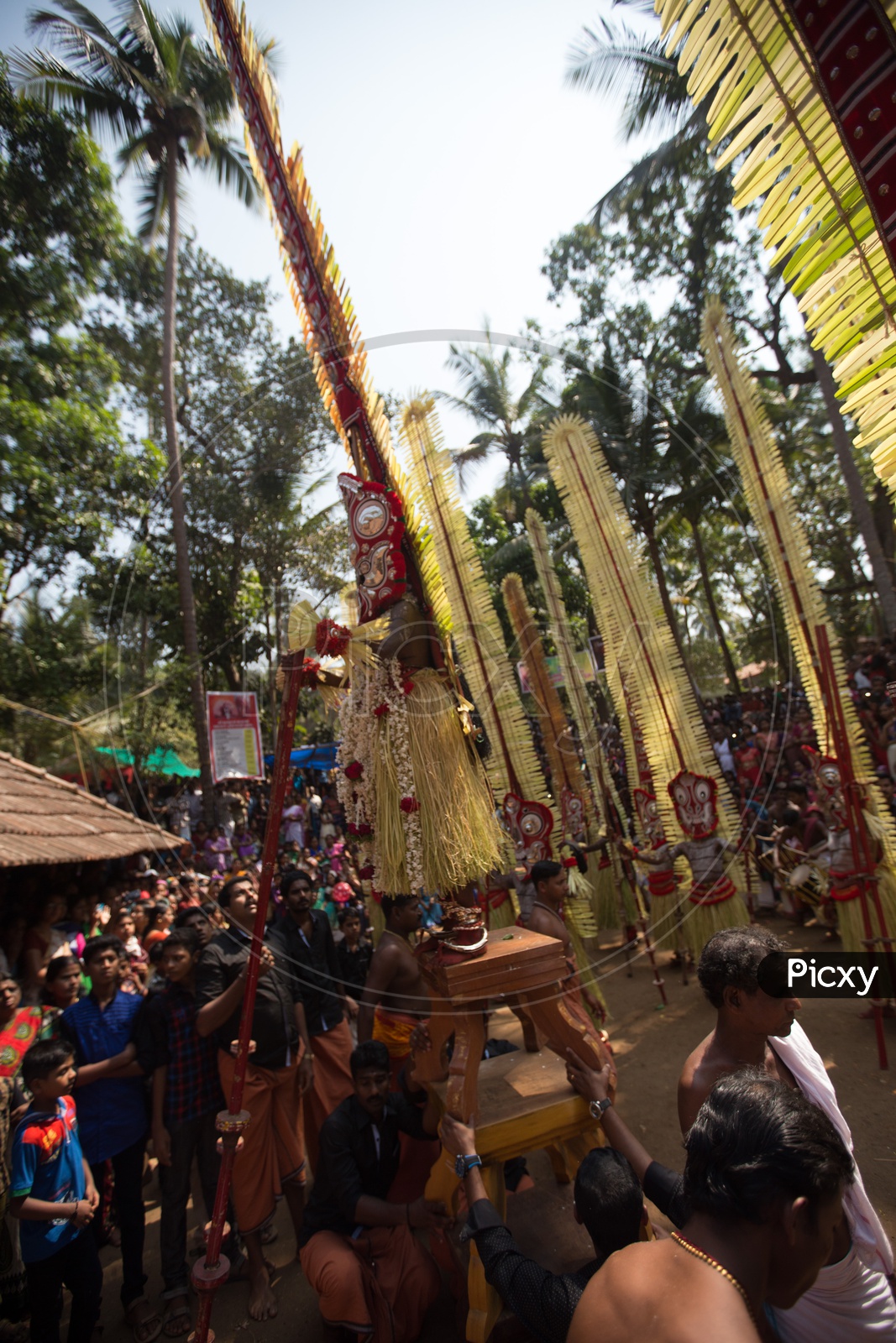 Image of Kerala People Celebrating Theyyam A Traditional Tribal Ritual ...