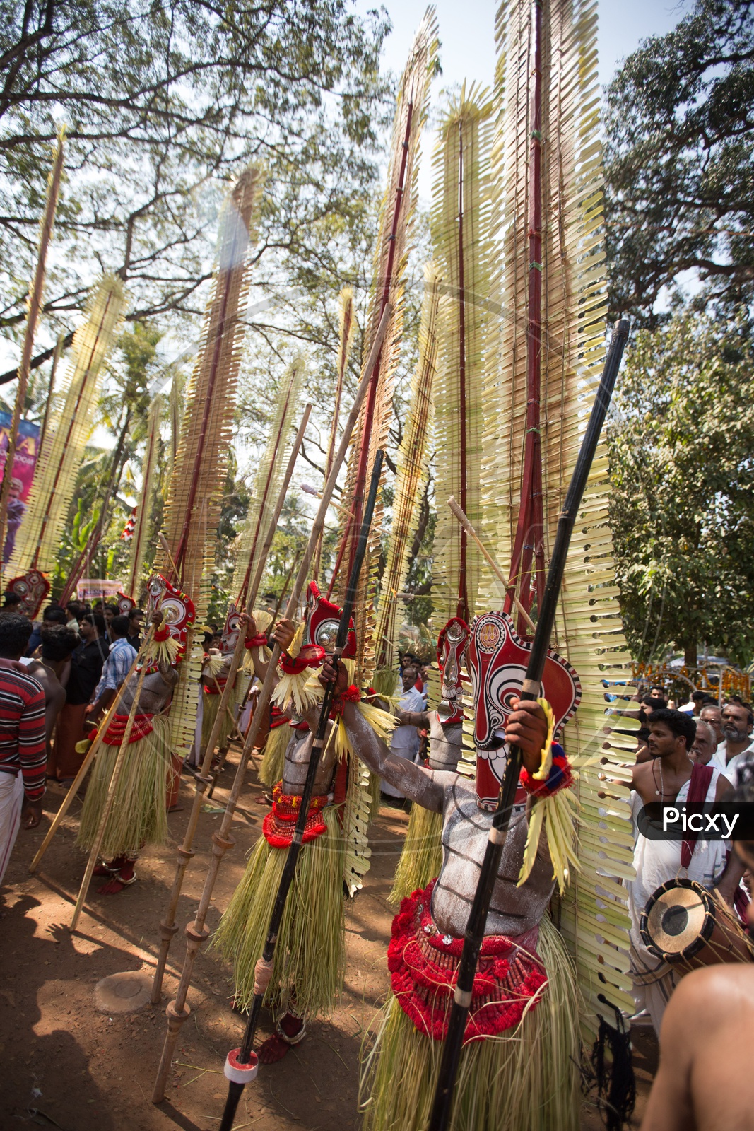 Image of Kerala People Celebrating Theyyam A Traditional Tribal Ritual ...