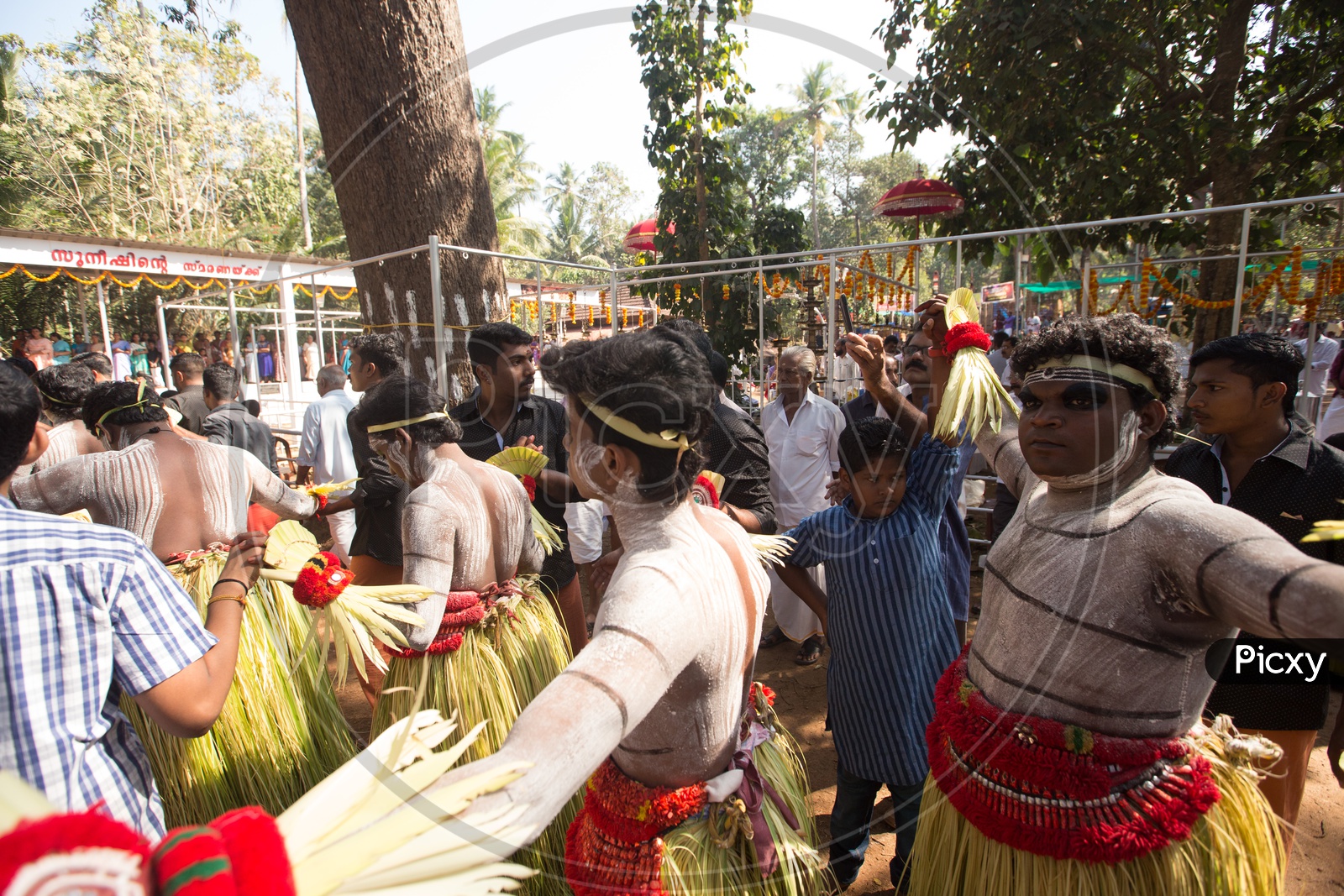 Image of Kerala People Celebrating Theyyam A Traditional Tribal Ritual ...