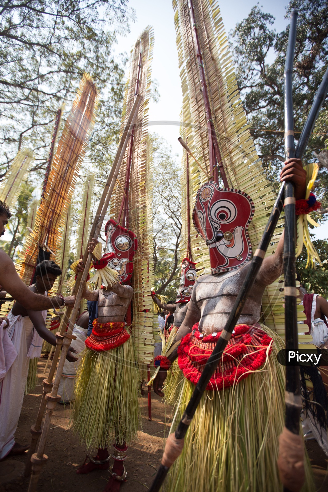 Image of Kerala People Celebrating Theyyam A Traditional Tribal Ritual ...