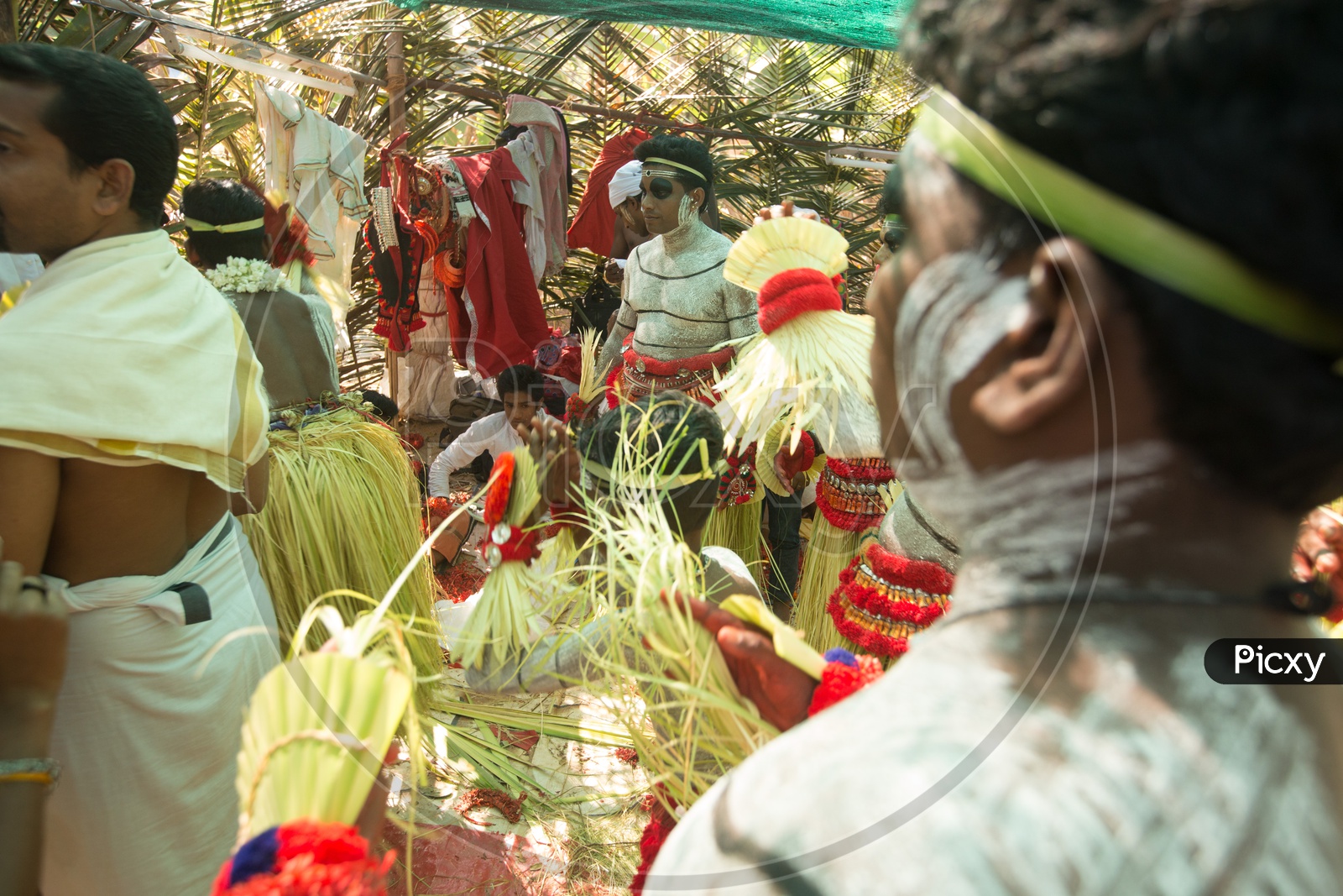 Image of Kerala People Celebrating Theyyam A Traditional Tribal Ritual ...