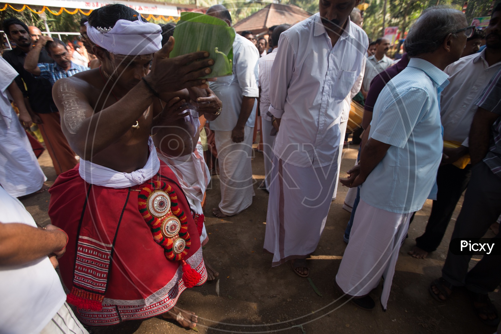Image of Kerala People Celebrating Theyyam A Traditional Tribal Ritual ...