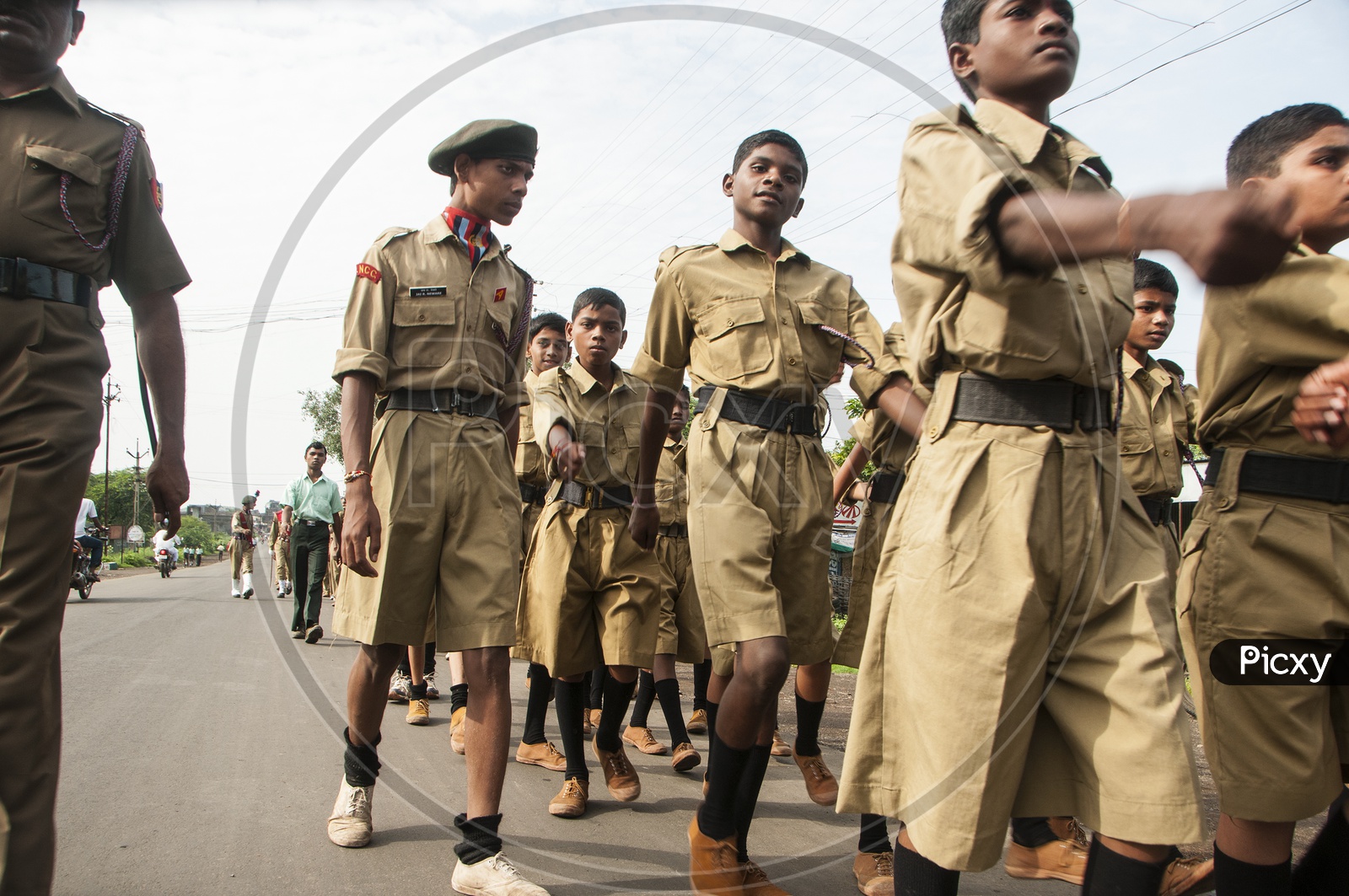 Image of NCC Cadets School Students in School Assembly-KH344480-Picxy